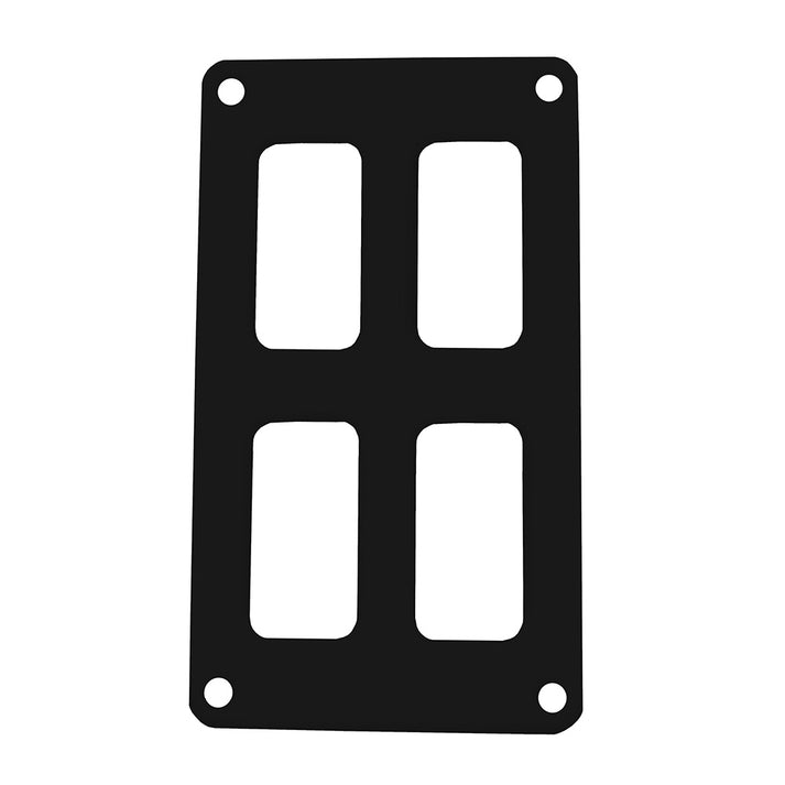 Pacer Switch Panel 2 Switch 2 Row 3 x 475 Black Powder Coated Aluminum ...